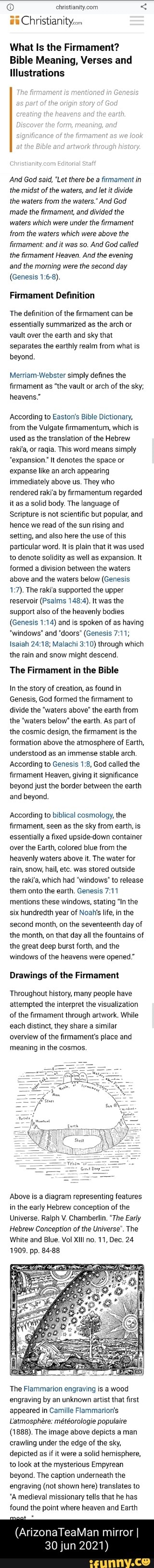 Christianity... What Is the Firmament? Bible Meaning, Verses and ...