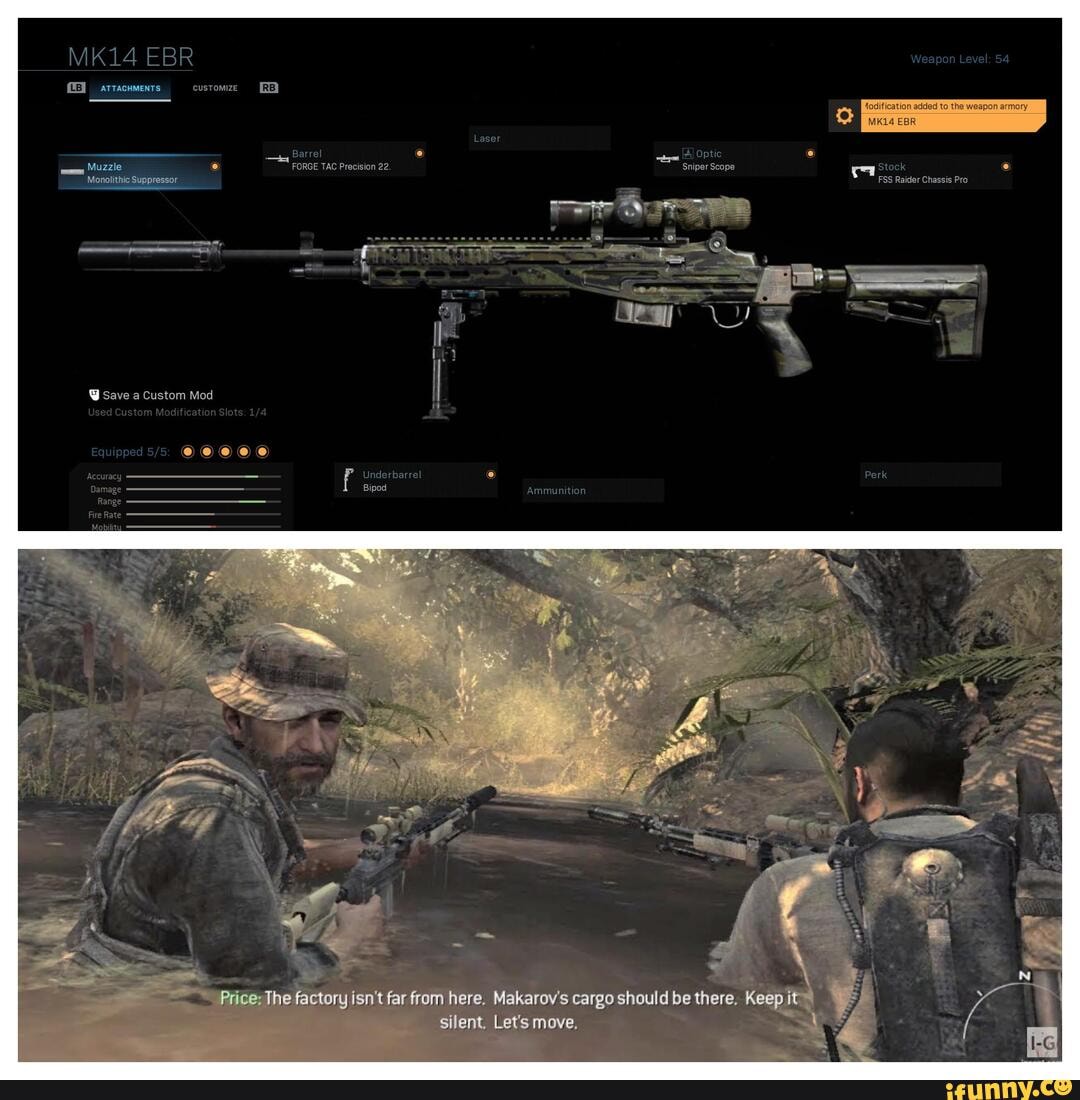 ATTACHMENTS CUSTOMIZE MK14 EBR Muzzle FORGE TAC Precision 22. Sniper ...