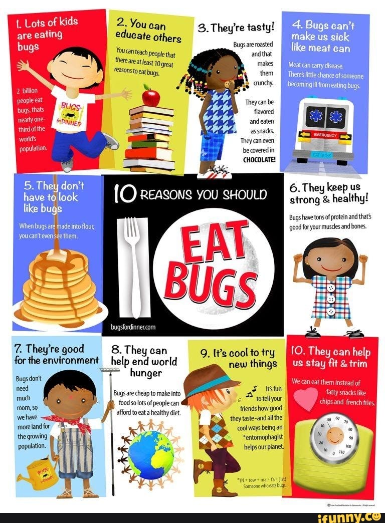 Lots of kids are eating bugs people eat third ofthe worlds population ...