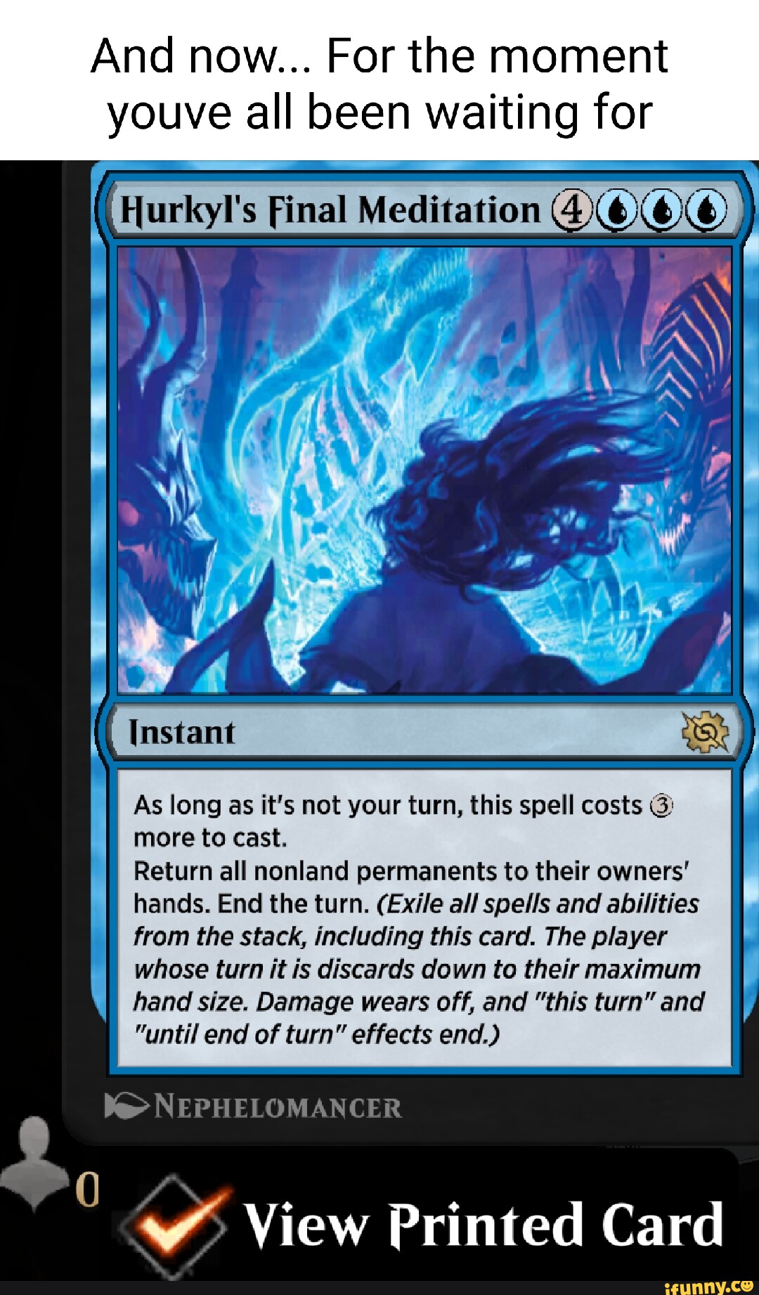 And now... For the moment youve all been waiting for Hurkyl's Final Meditation \ I I As long as ...