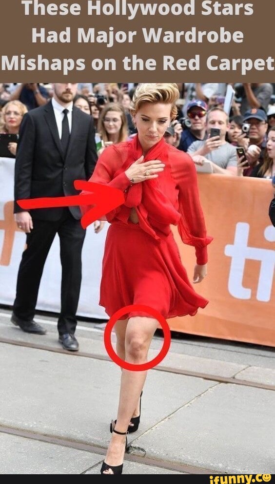 These Hollywood Stars Had Major Wardrobe Mishaps on the Red Carpet - iFunny
