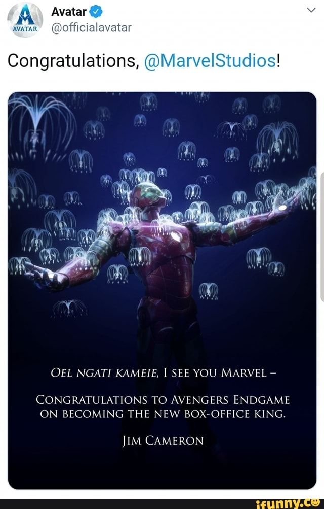 Congratulations, @MarvelStudios! OEL NGATI KAMEIE, l SEE YOU MARVEL ...