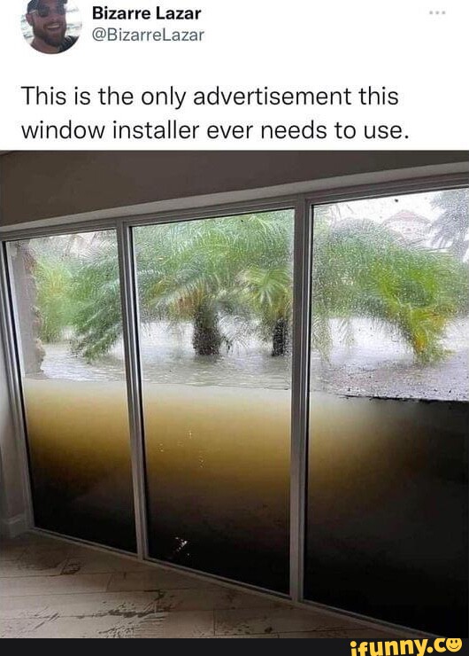 Bizarre Lazar This is the only advertisement this window installer ever ...