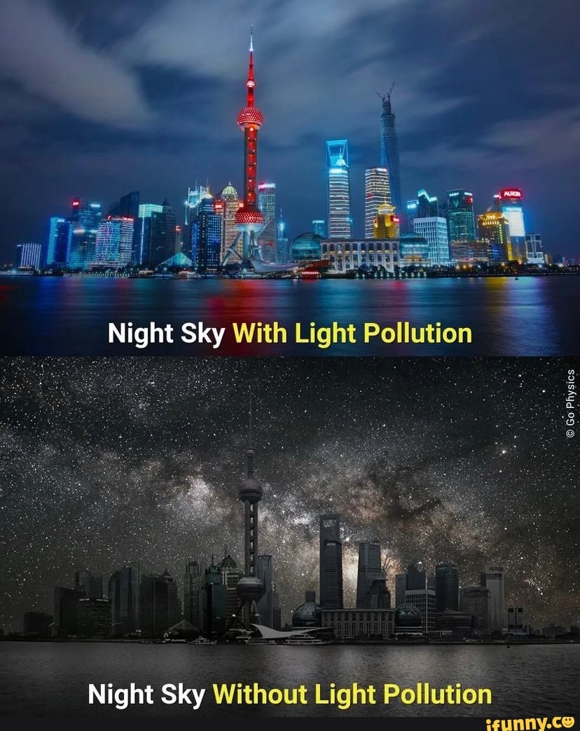 Night Sky With Light Pollution Night Sky Without Light Pollution ...