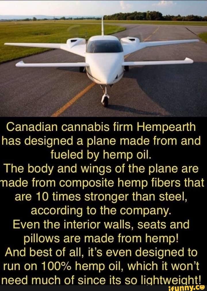 Canadian cannabis firm Hempearth has designed a plane made from and ...