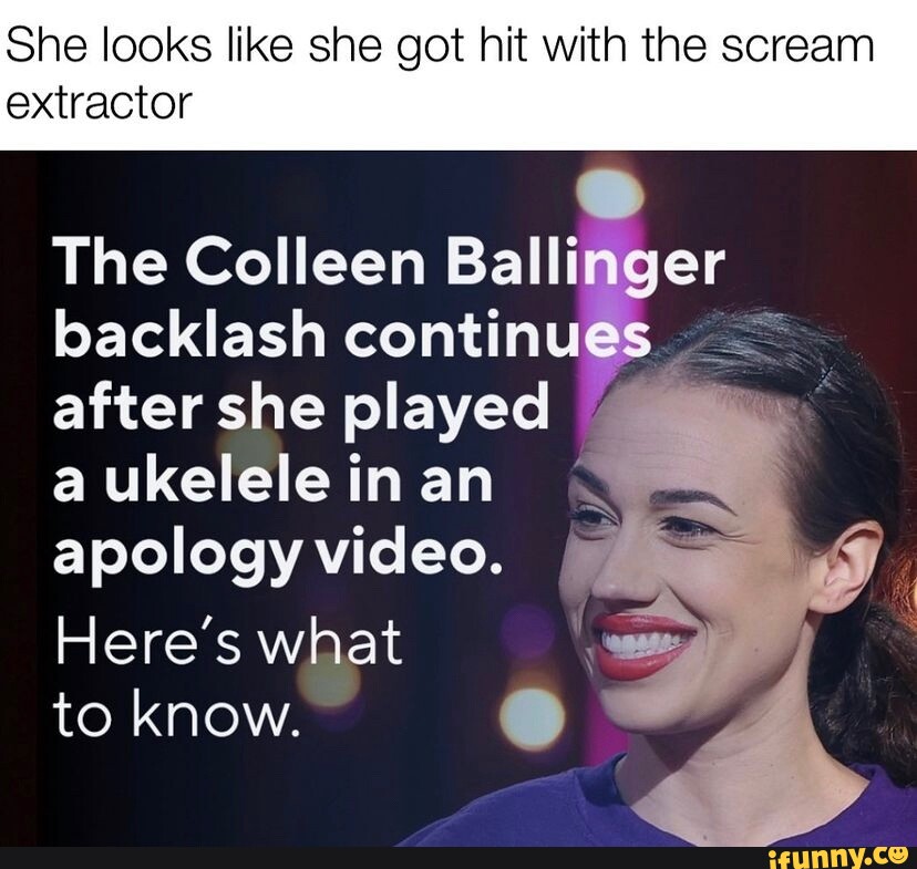 She looks like she got hit with the scream extractor The Colleen Ballinger backlash continues ...