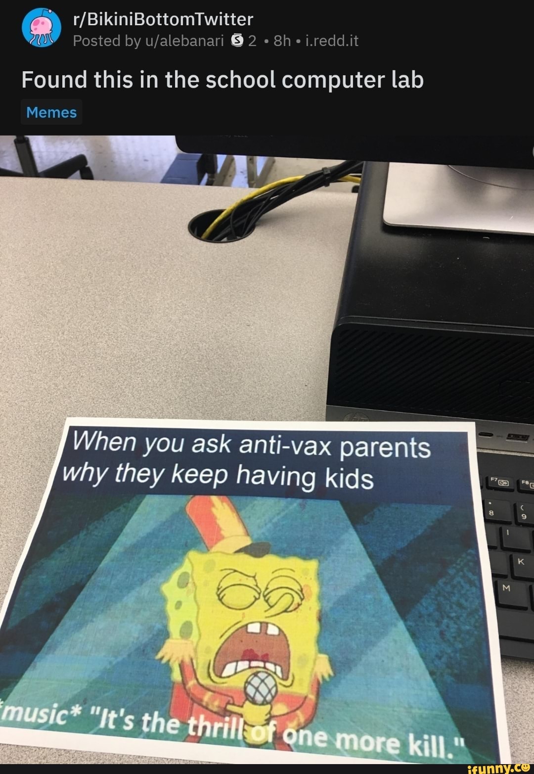 Found this in the school computer lab Memes When you ask anti-vax ...