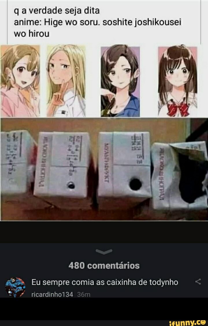 Qa verdade seja dita anime: Hige wo soru. soshite joshikousei wo hirou ...