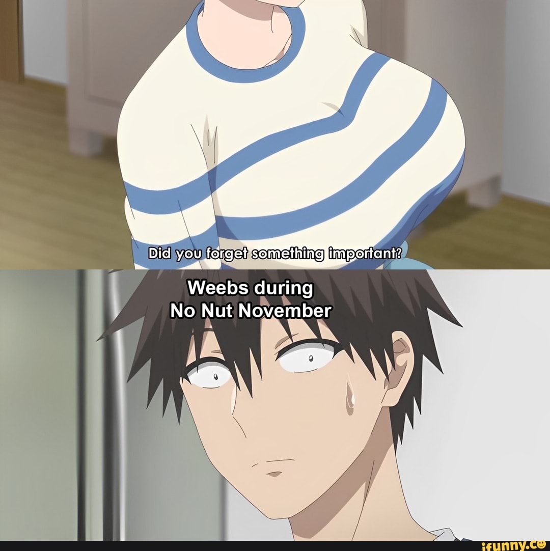 Did you _fdrget, Something important? I Weebs during No Nut November ...