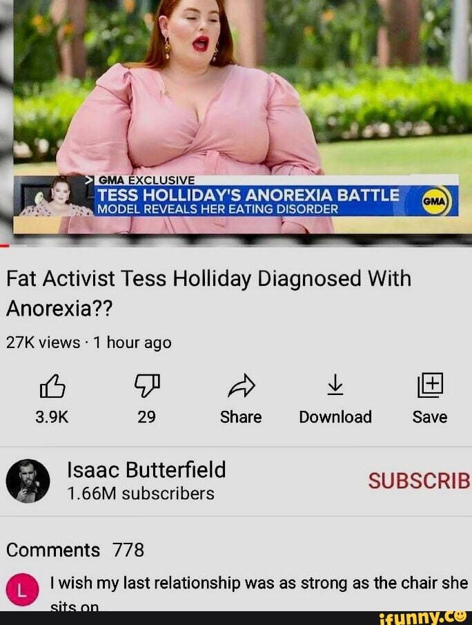 TESS HOLLIDAY'S ANOREXIA BATTLE MODEL REVEALS HER EATING DISORDER Fat ...