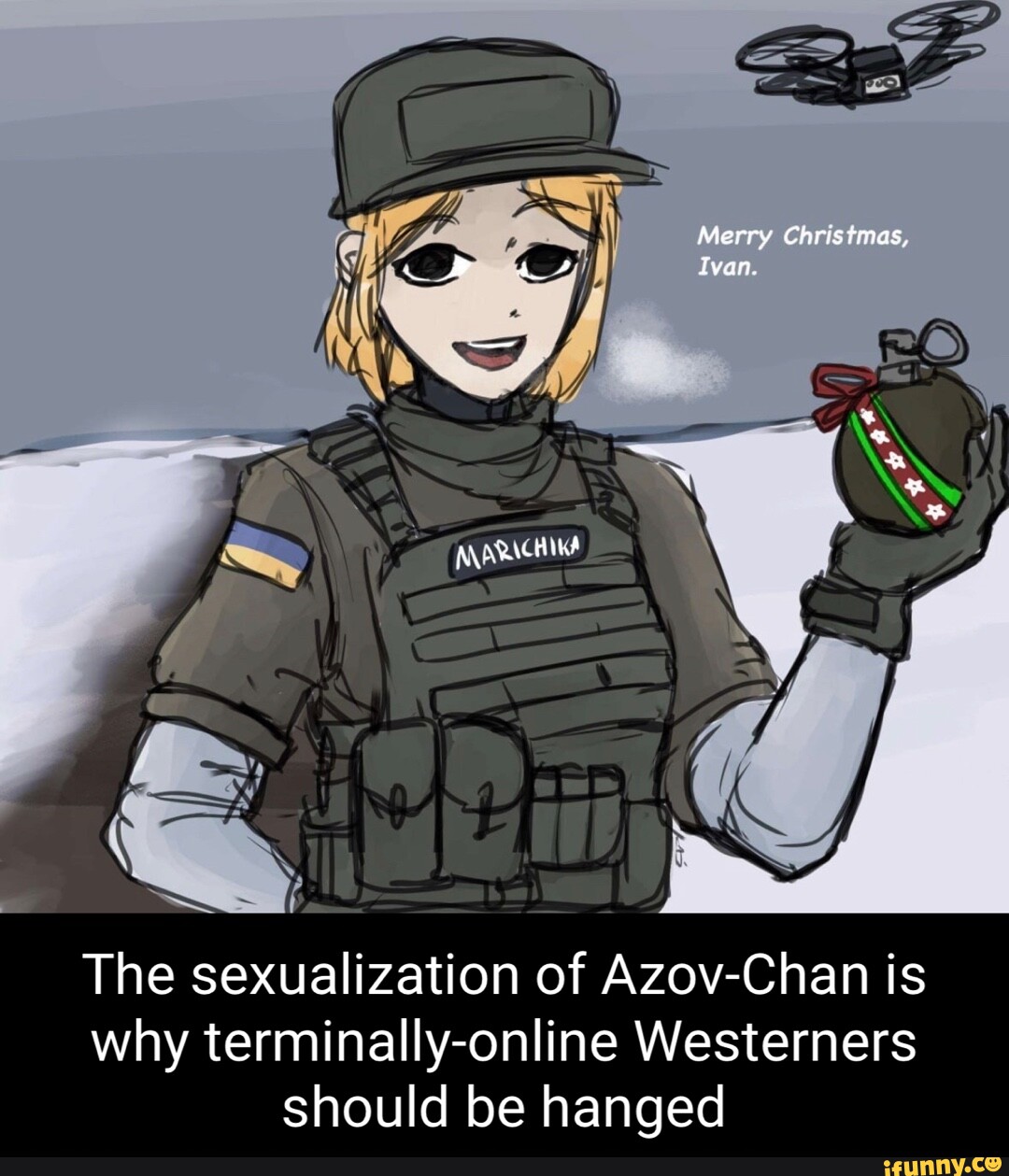 Merry Christmas, Ivan. The sexualization of Azov-Chan is why terminally ...