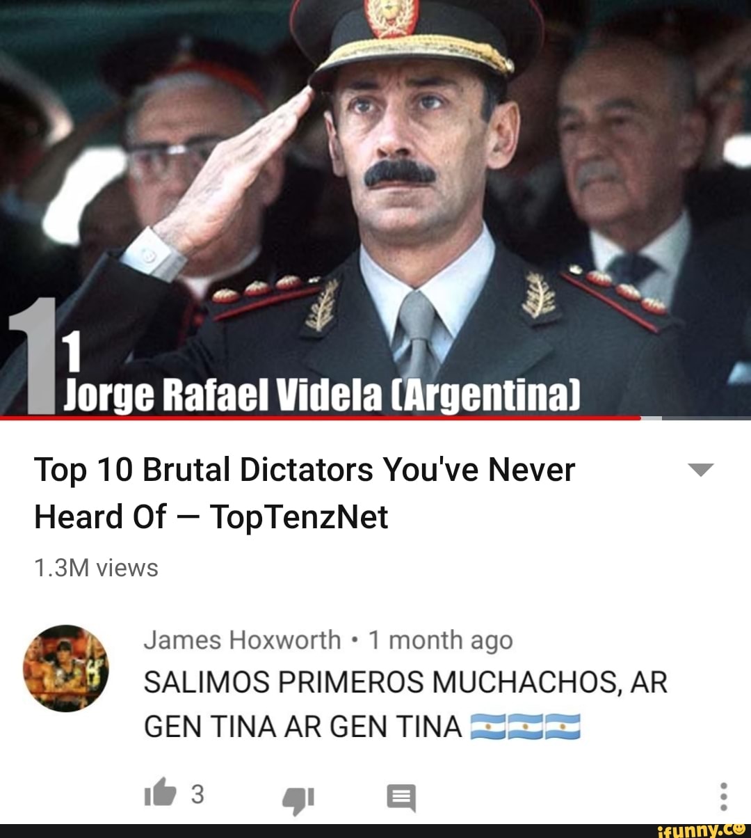 Jorge Rafael Videla (Argentina) Top 10 Brutal Dictators You've Never ...