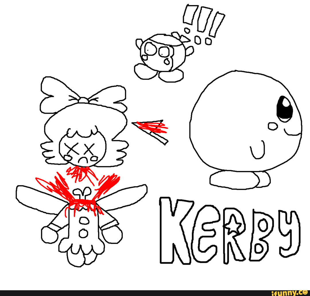 Kirby Parody Art (But it's not the best way to leave Ribbon's dead body ...