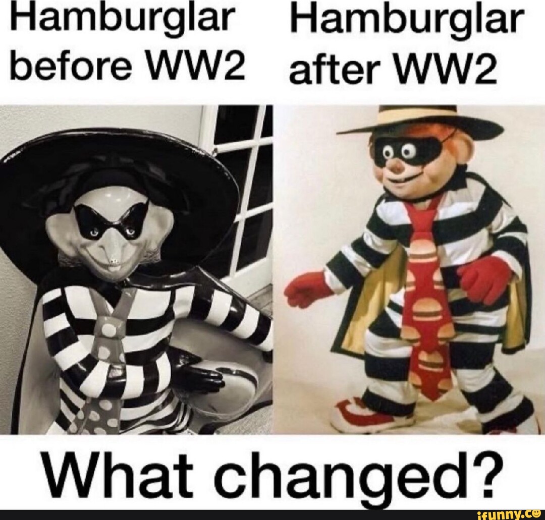 Amburgiar Hamburglar before after What changed? - iFunny