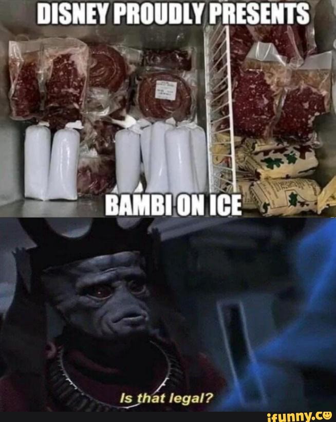 DISNEY PROUDLY PRESENTS BAMBI ON ICE Je that - iFunny