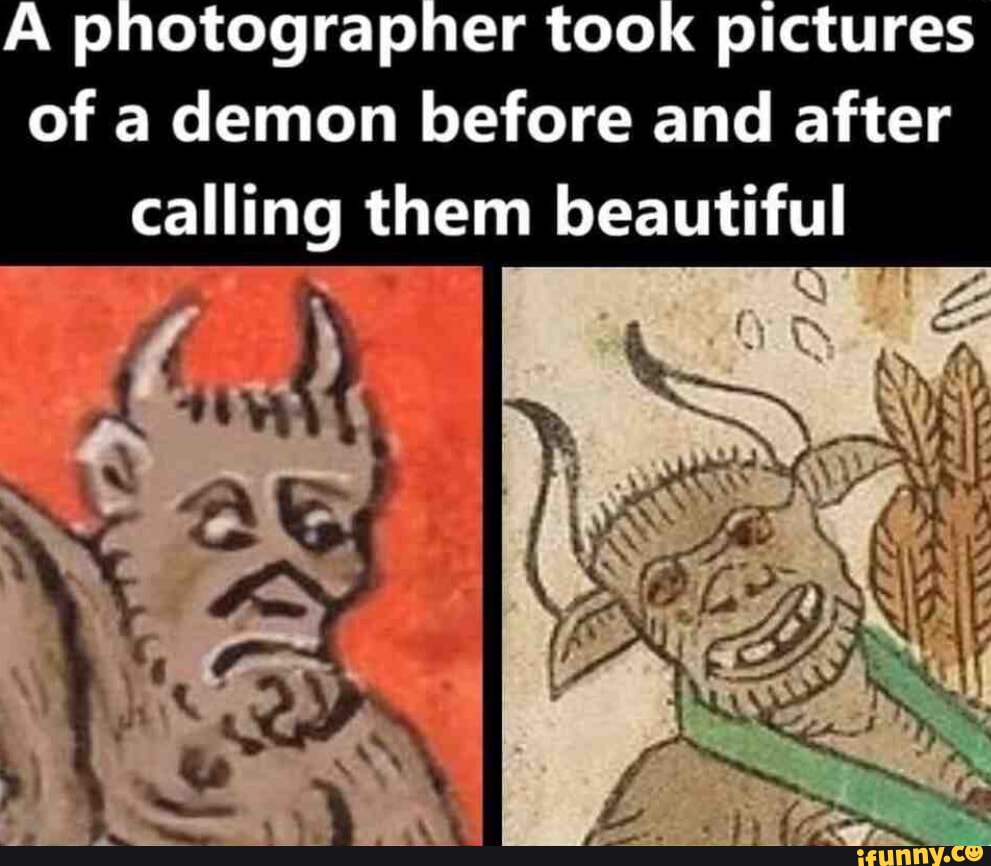 A photographer took pictures of a demon before and after calling them ...