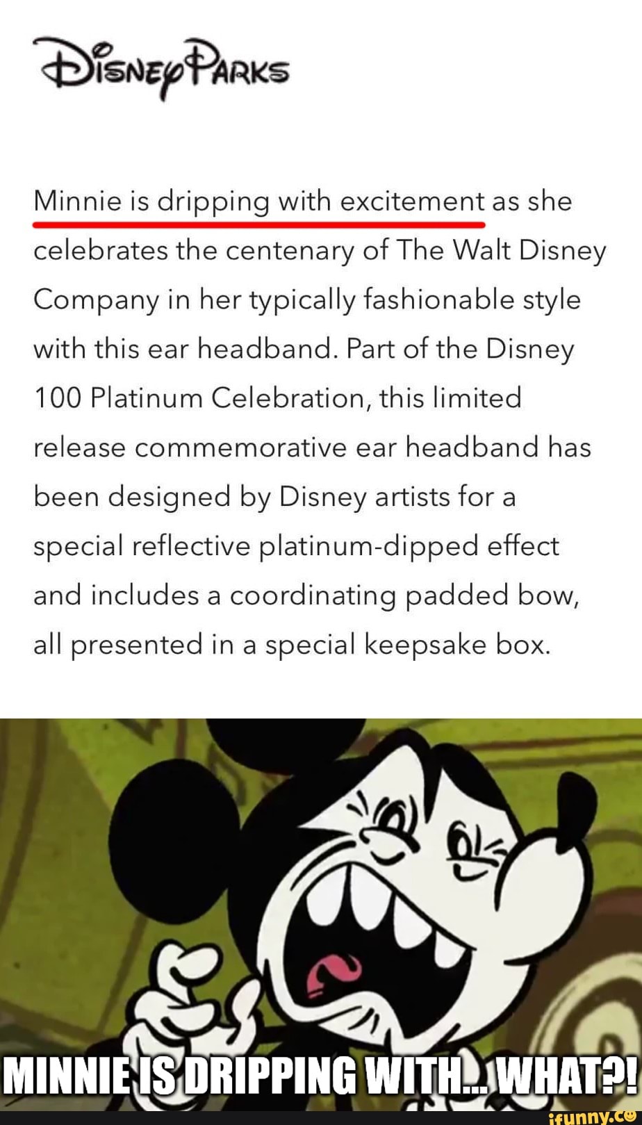 Dripping with what?! - Minnie is dripping with excitement as she ...