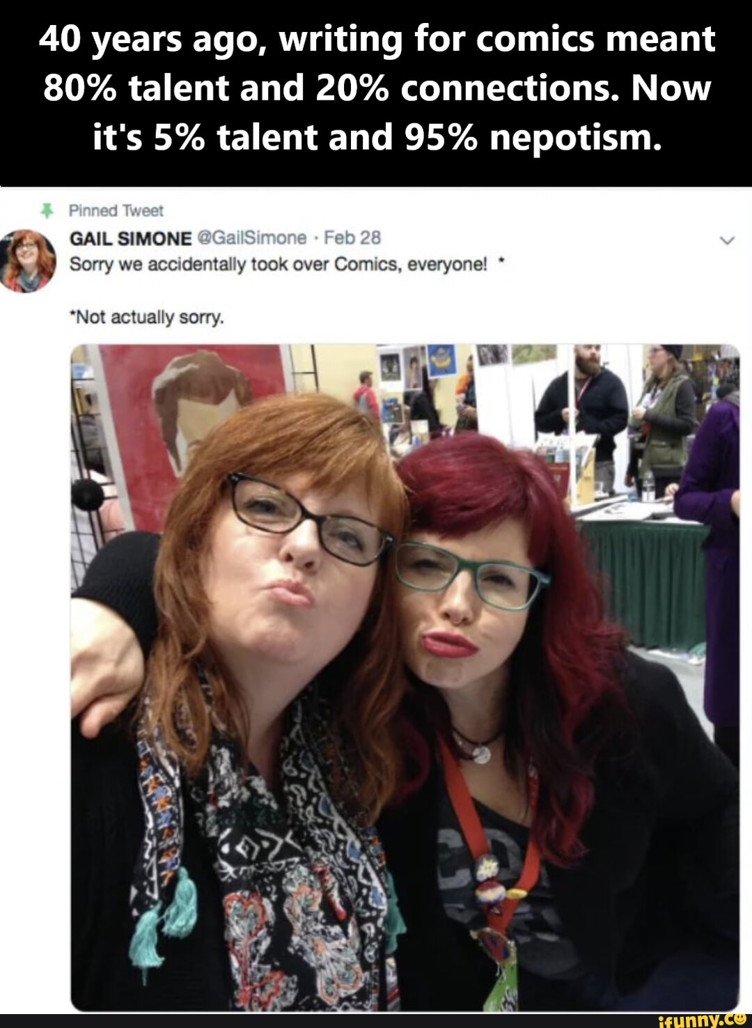 And all woke, thanks to Gail Simone - 40 years ago, writing for comics ...