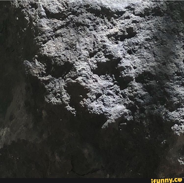 Creepy rock face pareidolia - iFunny