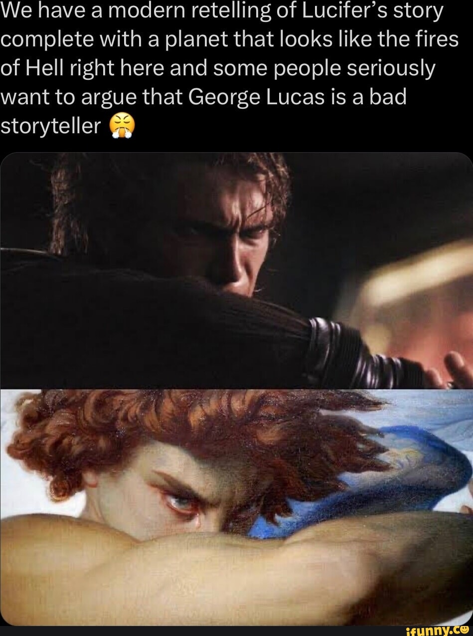 We have a modern retelling of Lucifer's story complete with a planet ...