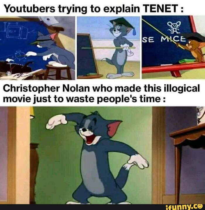 T E N E T - Youtubers trying to explain TENET : Christopher Nolan who ...