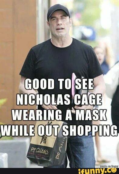 Kids these days won't understand - GOOD TO SEE NICHOLAS CAGE WEARING A ...