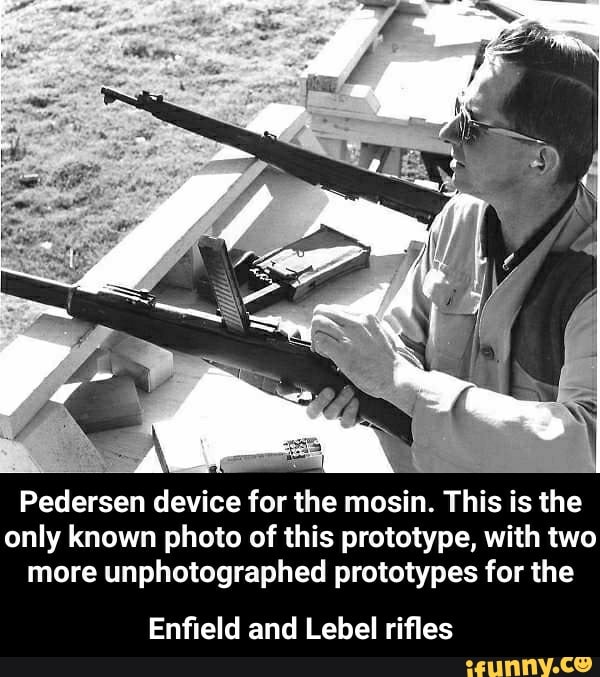 Pedersen device for the mosin. This is the only known photo of this ...