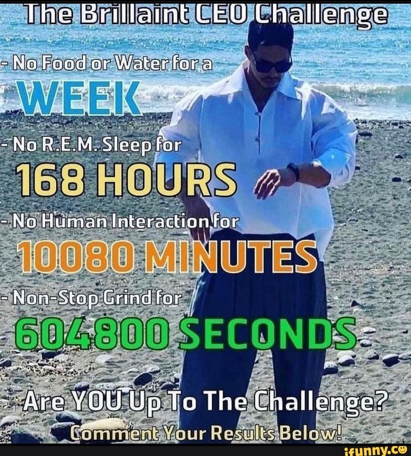 The Srillaint CEU Challenge Me Pood o: Water fora Mo Sleop ter ~ Huan ...