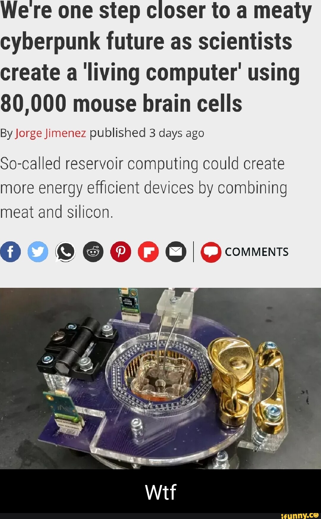 Were one step closer to a meaty cyberpunk future as scientists create a ...