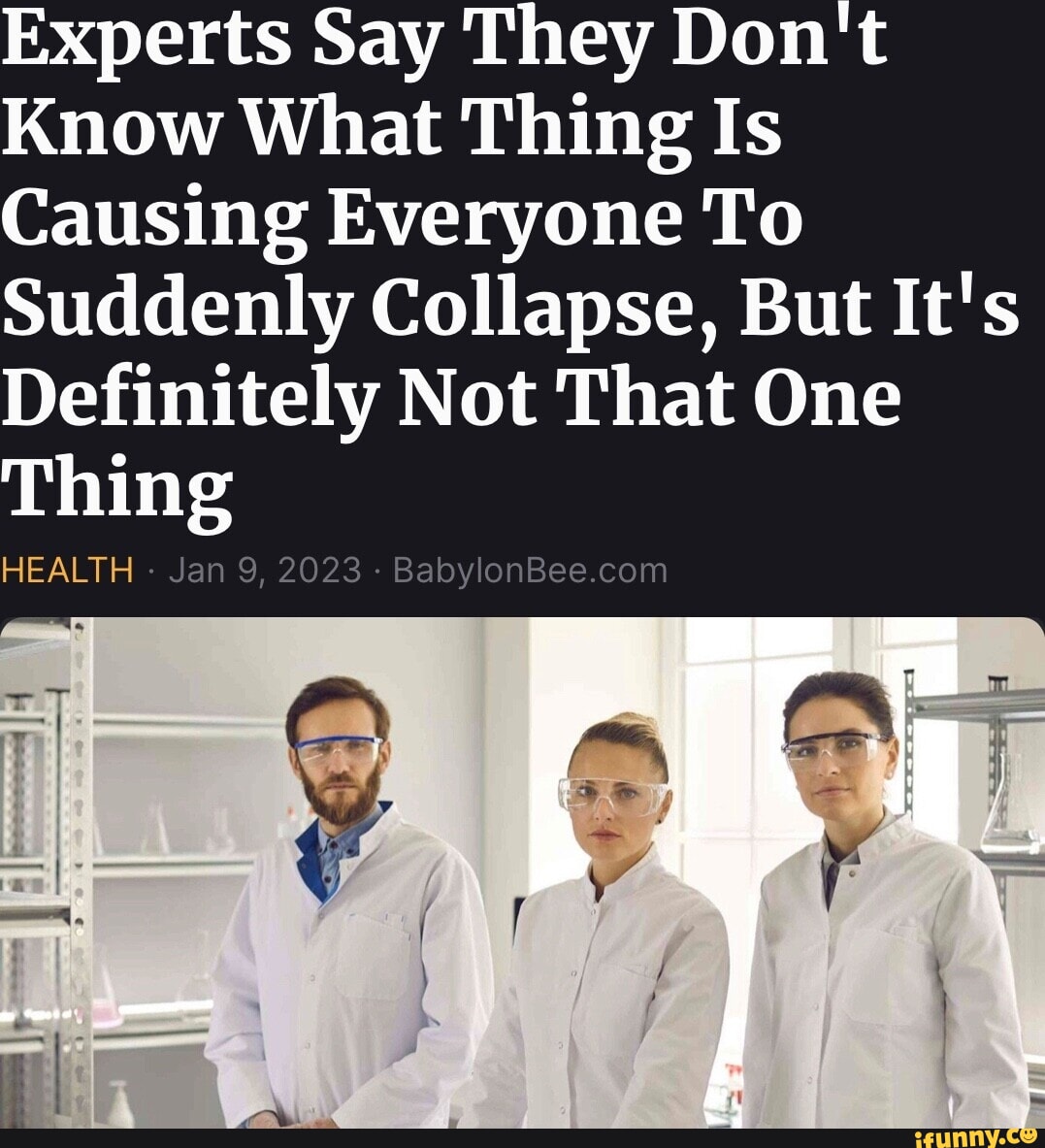 Experts Say They Don't Know What Thing Is Causing Everyone To Suddenly ...