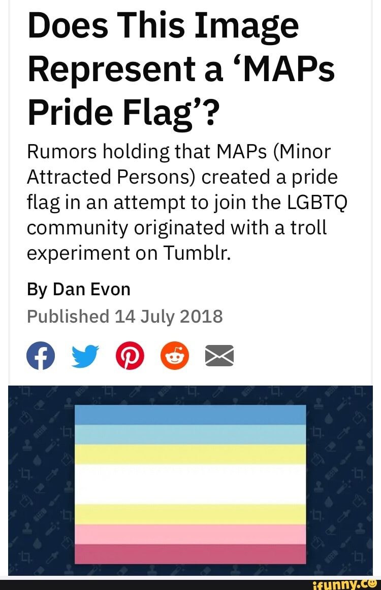 Does This Image Represent a 'MAPs Pride Flag'? Rumors holding that MAPs ...