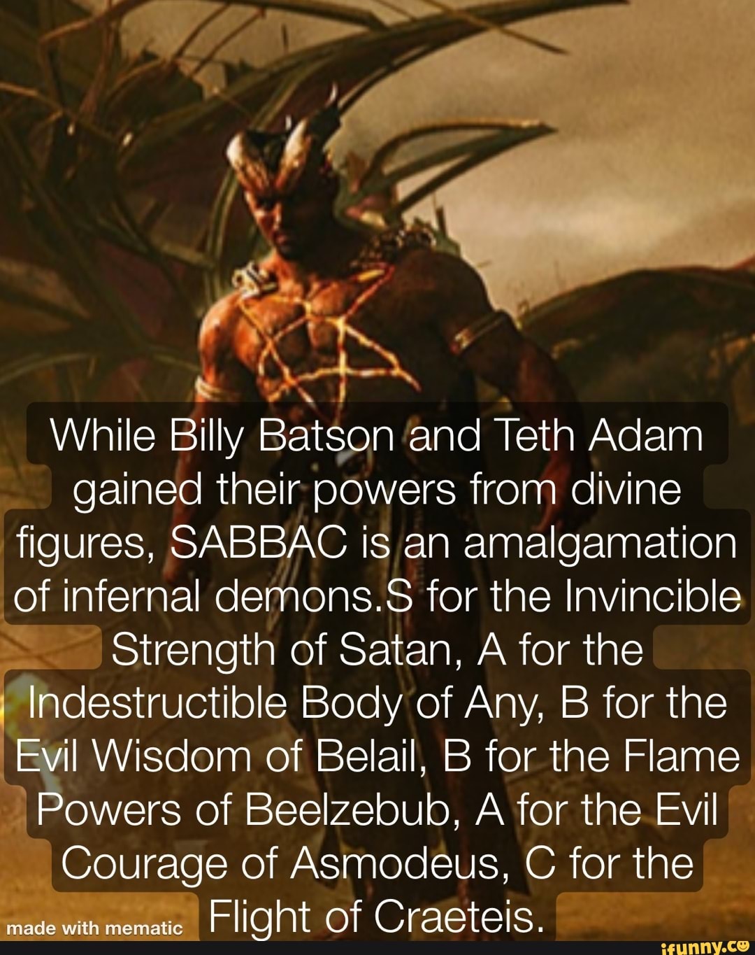 While Billy Batson and Teth Adam gained their powers from divine ...