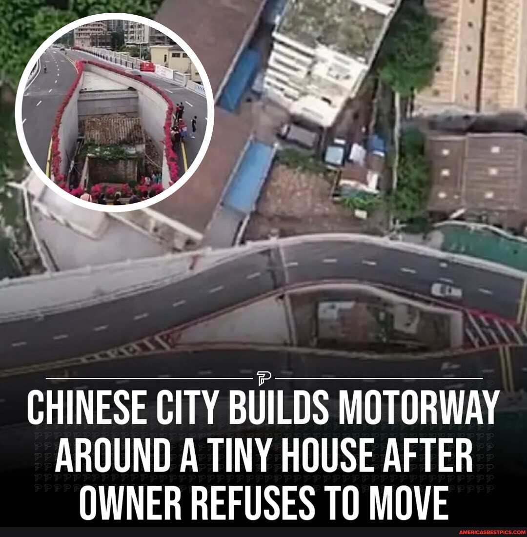 A major Chinese city built an entire motorway bridge around a tiny ...