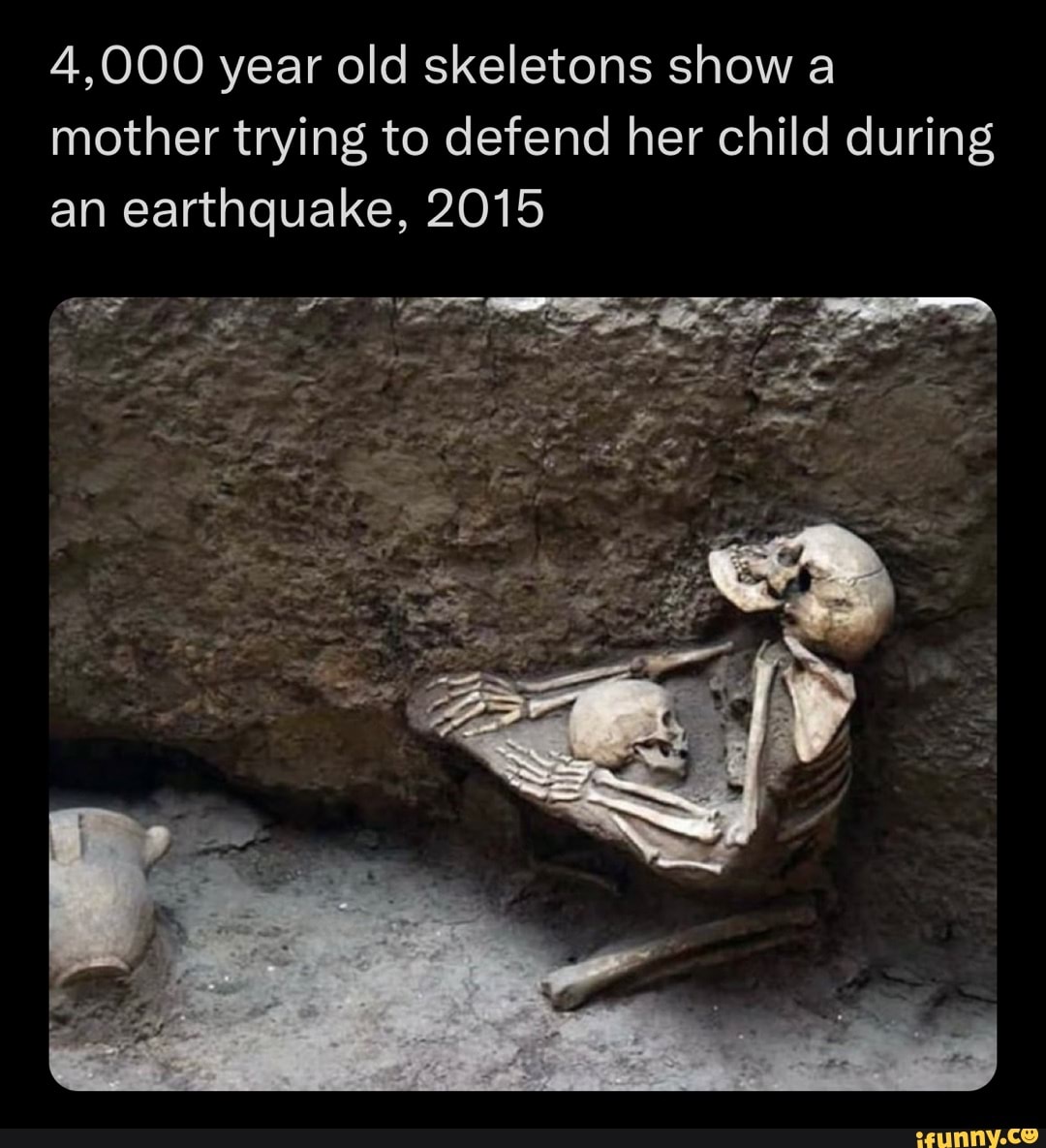 4,000 year old skeletons show a mother trying to defend her child ...