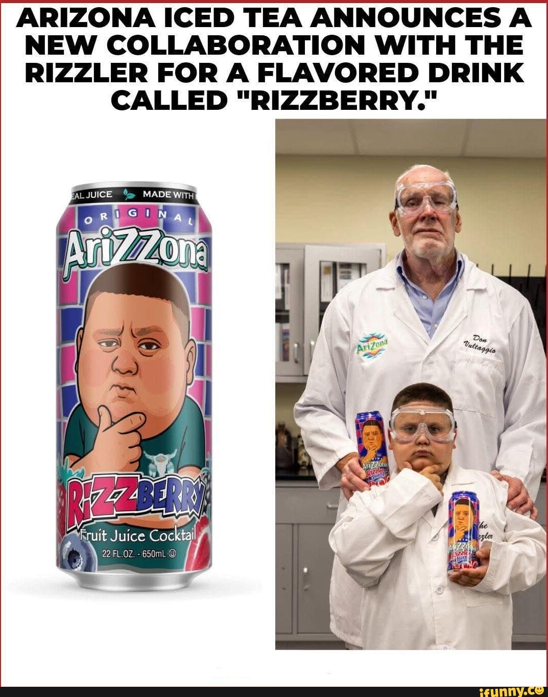 ARIZONA ICED TEA ANNOUNCES A NEW COLLABORATION WITH THE RIZZLER FOR A ...