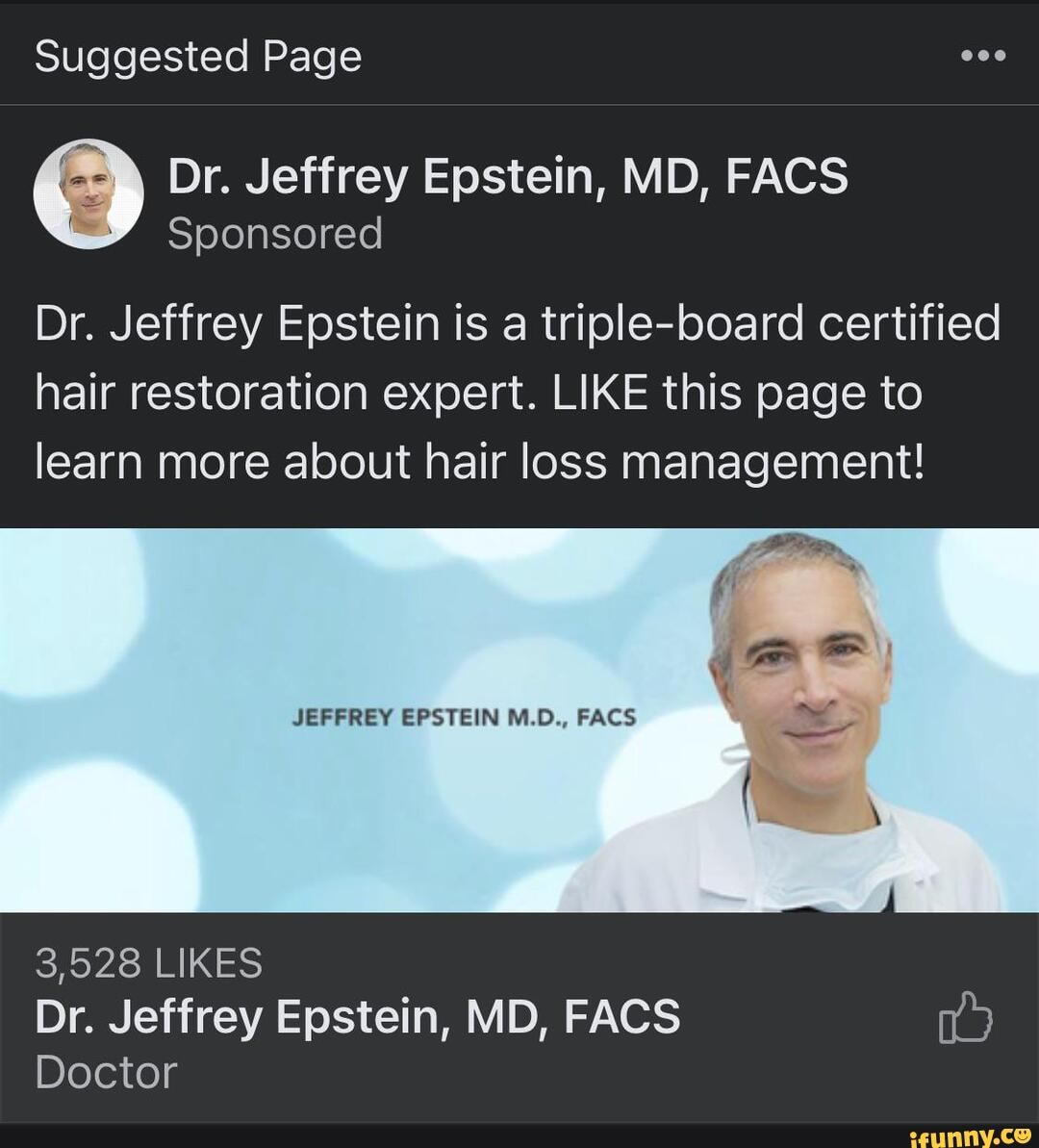Suggested Page Dr. Jeffrey Epstein, MD, FACS Sponsored Dr. Jeffrey ...