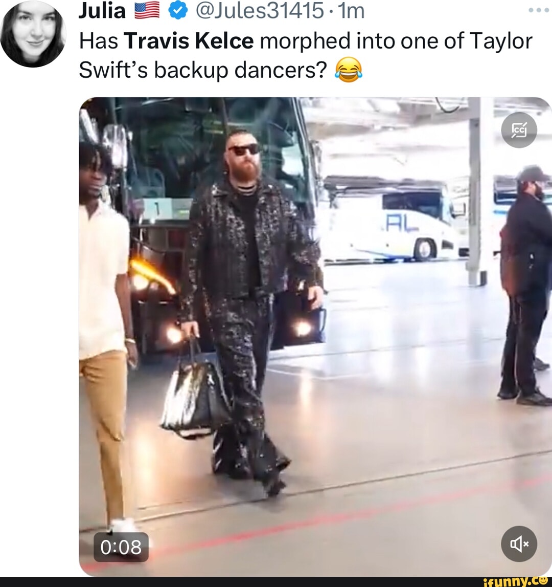 Julia @Jules31415-1m Has Travis Kelce morphed into one of Taylor Swift ...