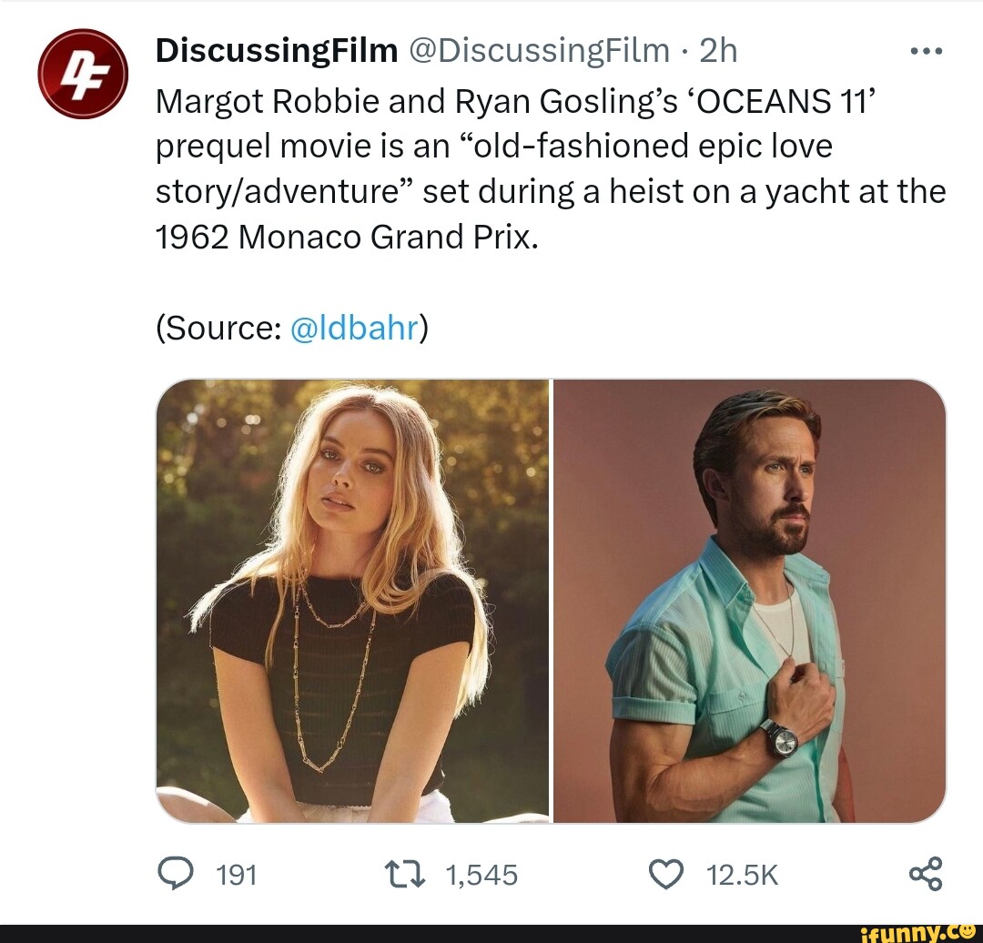 DiscussingFilm @DiscussingFilm - Margot Robbie and Ryan Gosling's ...