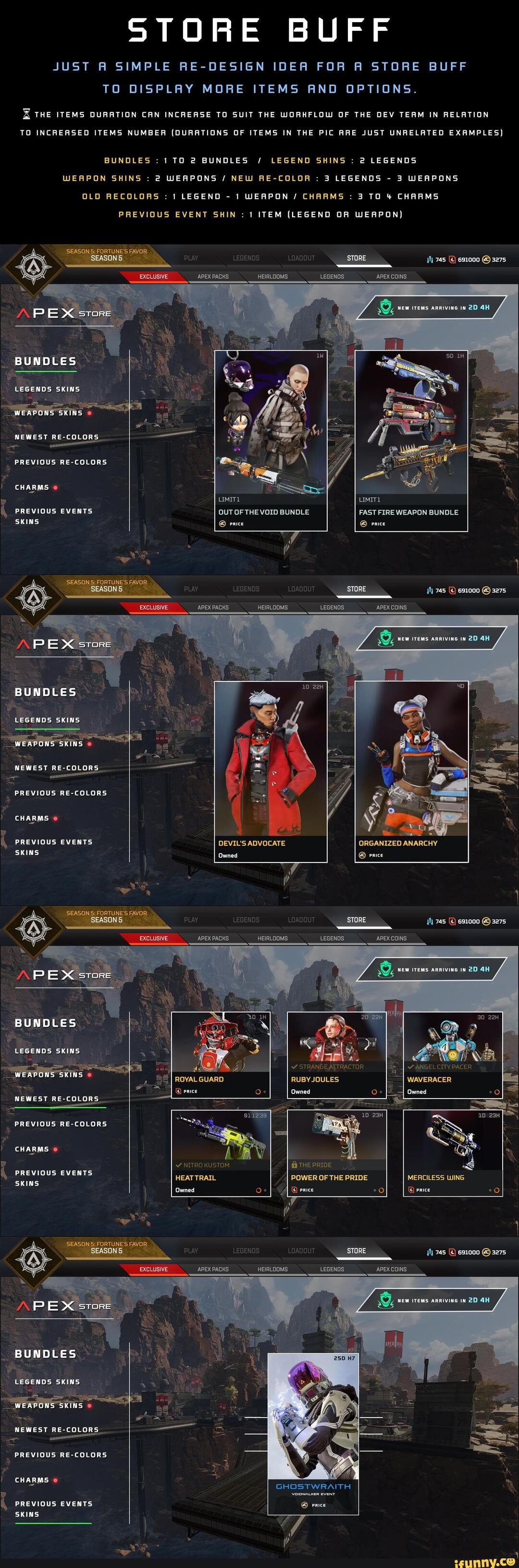 STORE BUFF JUST A SIMPLE RE-DESIGN IDEA FOR A STORE BUFF TO DISPLAY ...