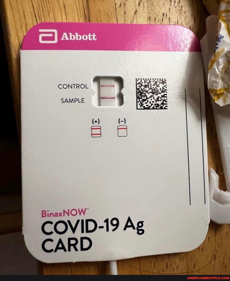 Abbott CONTROL SAMPLE COVID-19 Ag CARD - America’s best pics and videos