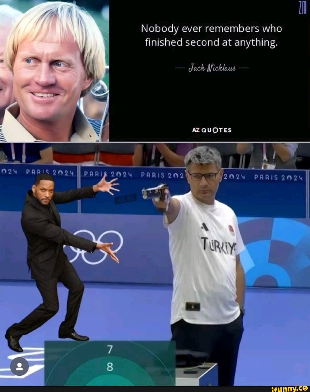 Nobody ever remembers who finished second at anything. AZ QUOTES Is PAR ...