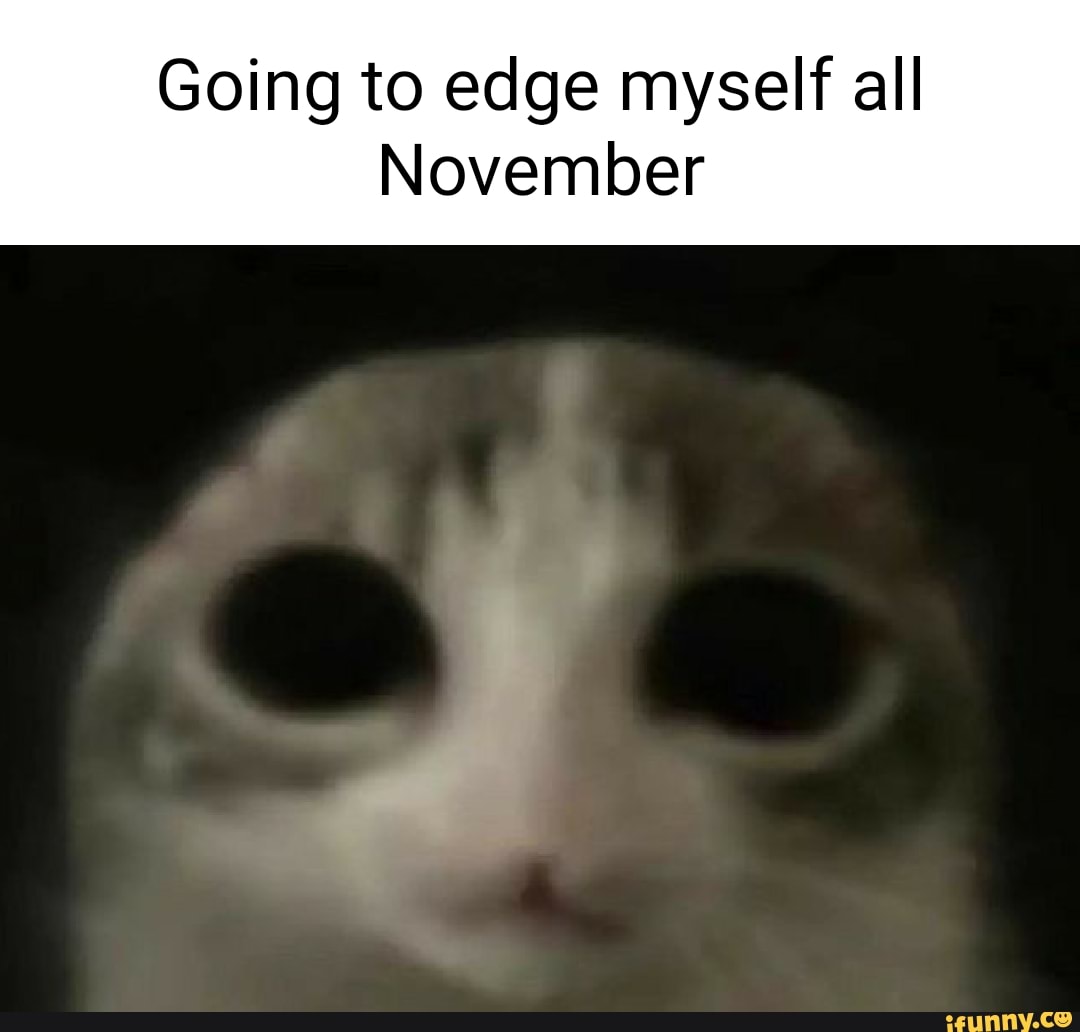 Going to edge myself all November - iFunny
