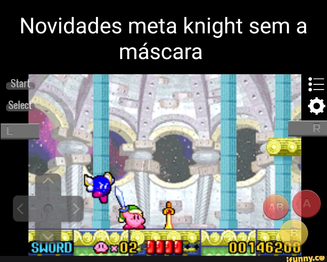 Novidades meta knight sem a máscara NA - iFunny Brazil
