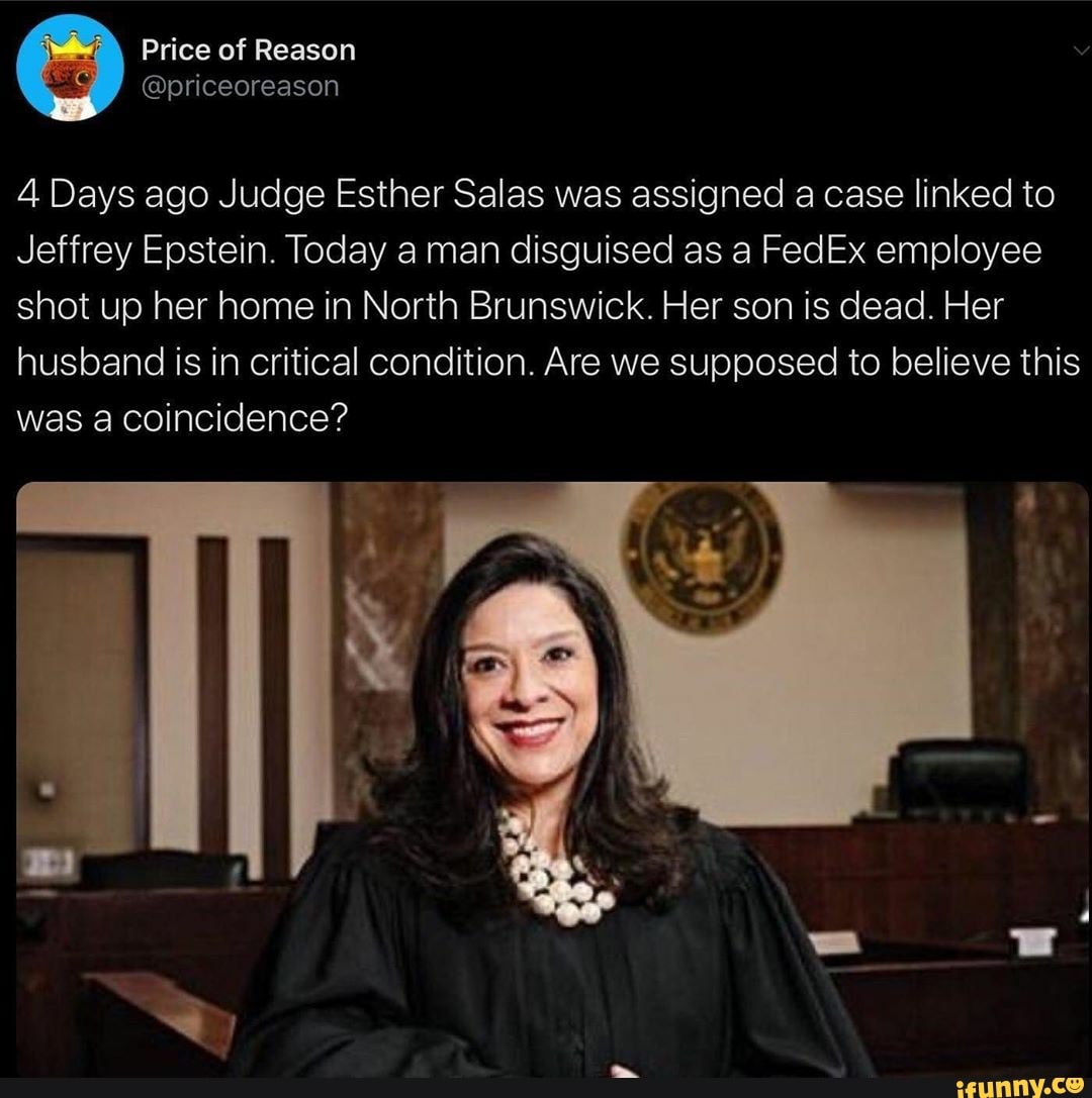 4 Days ago Judge Esther Salas was assigned a case linked to Jeffrey ...