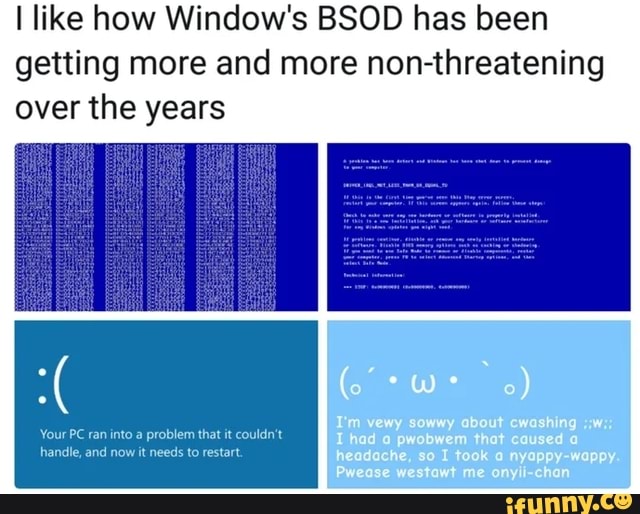 Bsod memes. Best Collection of funny Bsod pictures on iFunny