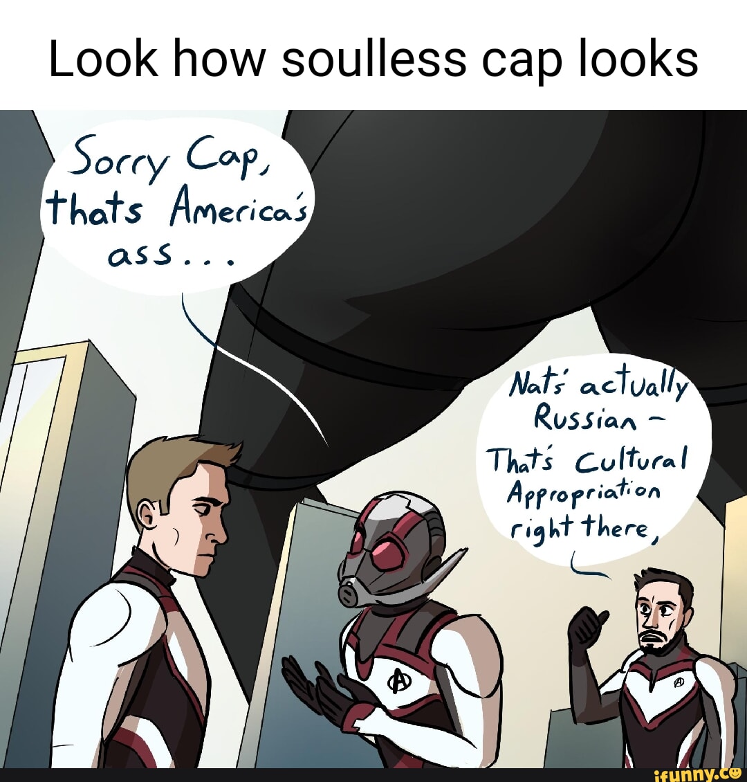 Look how soulless cap looks aelual Russian Thats Cultural Appropriation ...