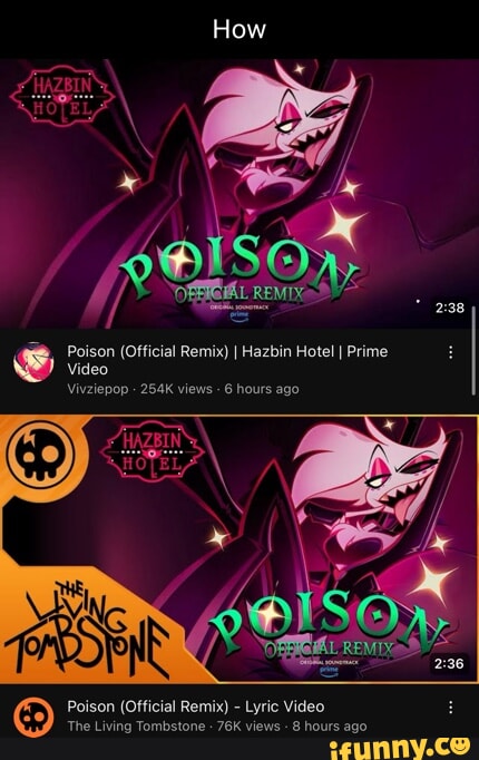 How Poison (Official Remix) I Hazbin Hotel I Prime Video Vivziepop ...