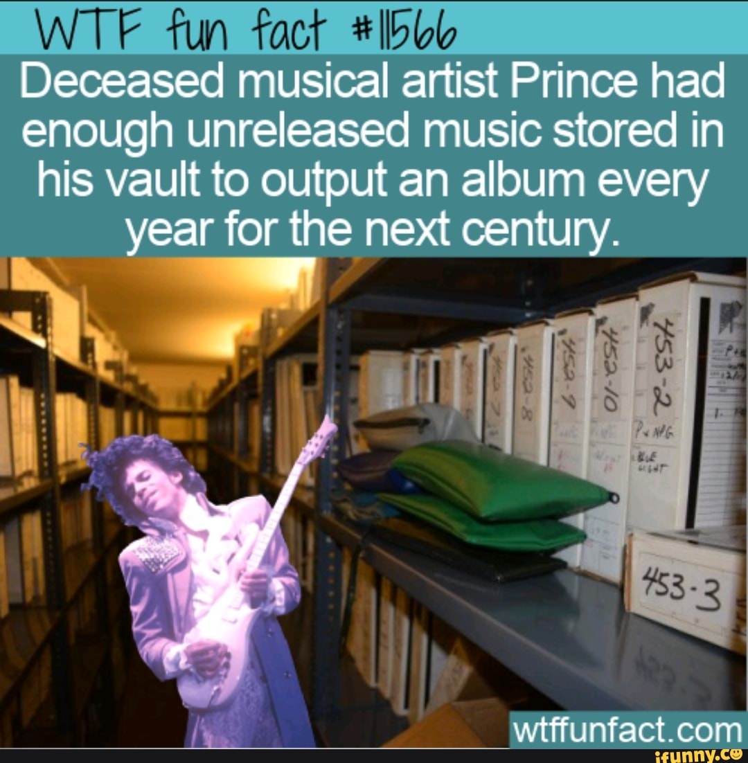 WTF fun fact *\bbb Deceased musical artist Prince had enough unreleased ...