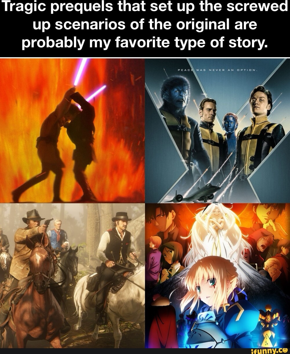 Tragic prequels that set up the screwed up scenarios of the original ...