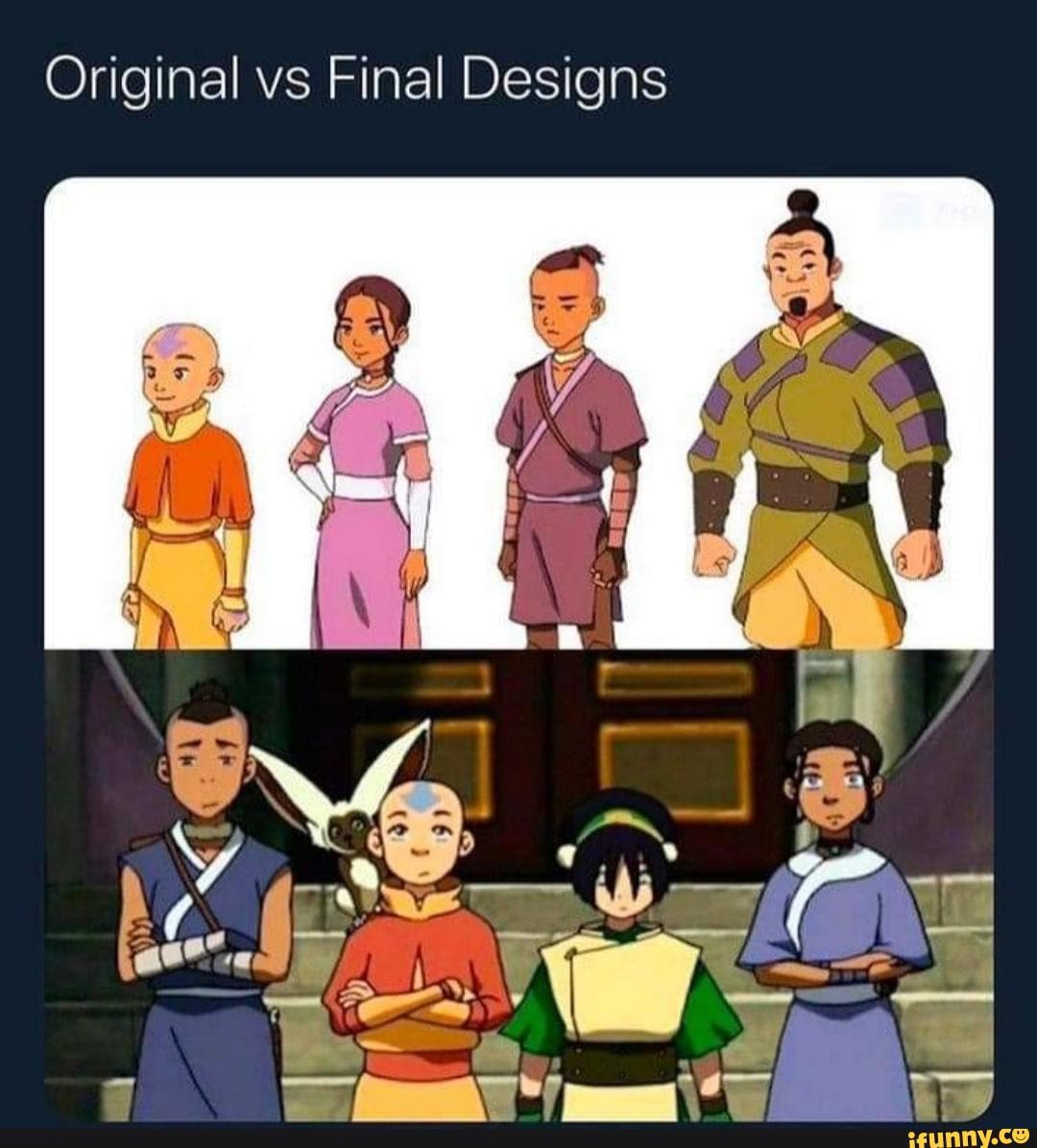 Original vs Final Designs - iFunny